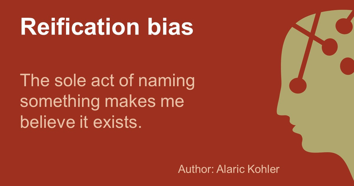 Reification bias | Shortcuts